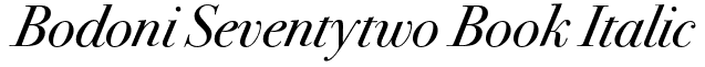 Bodoni Seventytwo Book Italic Font: Free Download | MaisFontes
