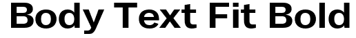 Body Text Fit Bold Font: Free Download | MaisFontes