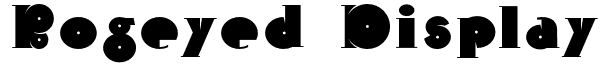Bogeyed Display: Free Font Download | MaisFontes