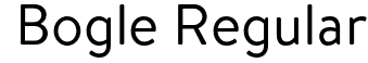 Bogle Regular: Free Font Download | MaisFontes