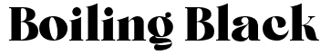 Boiling Black Font: Free Download | MaisFontes