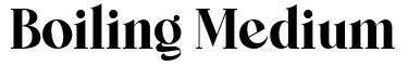 Boiling Medium Font: Free Download | MaisFontes