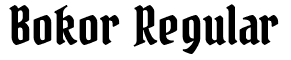 Bokor Regular: Free Font Download | MaisFontes