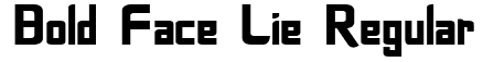 Bold Face Lie Regular: Free Font Download | MaisFontes