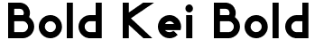 Bold Kei Bold: Free Font Download | MaisFontes