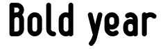 Bold year: Baixar Fonte Grátis | MaisFontes