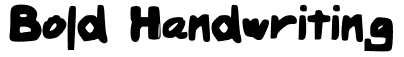 Bold Handwriting Font: Free Download | MaisFontes