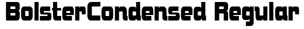 BolsterCondensed Regular: Free Font Download | MaisFontes