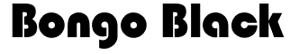 Bongo Black: Free Font Download | MaisFontes