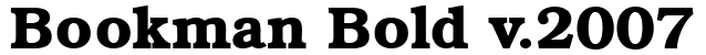 Bookman Bold v.2007: Free Font Download | MaisFontes