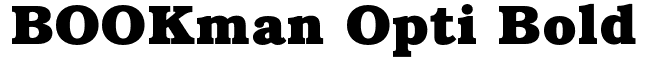 BOOKman Opti Bold: Download Free Font | MaisFontes
