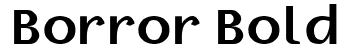 Borror Bold: Baixar Fonte Grátis | MaisFontes