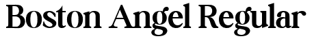 Boston Angel Regular: Free Font Download | MaisFontes