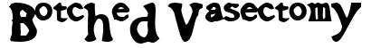 Botched Vasectomy: Free Font Download | MaisFontes