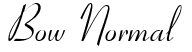 Bow Normal Font: Free Download | MaisFontes