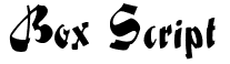 Box Script: Free Font Download | MaisFontes