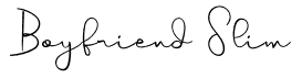 Boyfriend Slim Font: Free Download | MaisFontes