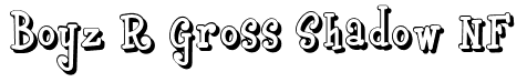 Boyz R Gross Shadow NF Font: Free Download | MaisFontes