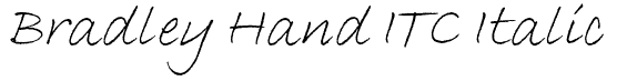 Bradley Hand ITC Font: Free Download | MaisFontes