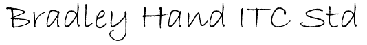 Bradley Hand ITC Font: Free Download | MaisFontes