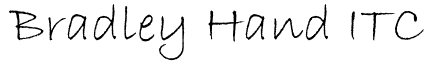 Bradley Hand ITC Font: Free Download | MaisFontes