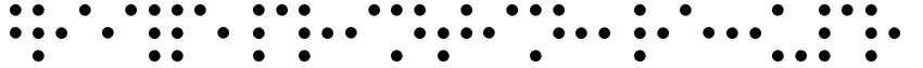 Braille Printing Regular Font: Free Download | MaisFontes