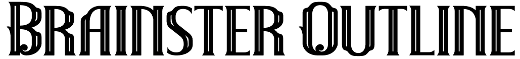 Brainster Outline Font: Free Download | MaisFontes