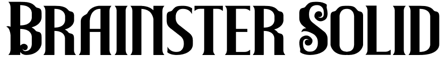 Brainster Solid Font: Free Download | MaisFontes