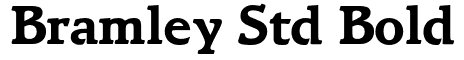 Bramley Std Bold: Free Font Download | MaisFontes