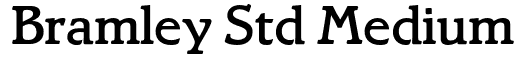 Bramley Std Medium: Free Font Download | MaisFontes
