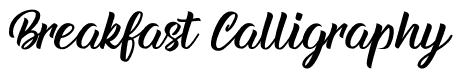 Breakfast Calligraphy: Free Font Download | MaisFontes