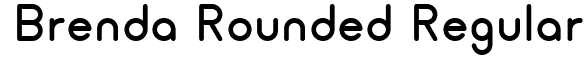 Brenda Rounded Regular: Free Font Download | MaisFontes