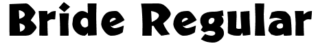Bride Regular Font: Free Download | MaisFontes