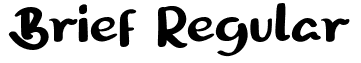 Brief Regular Font: Free Download | MaisFontes