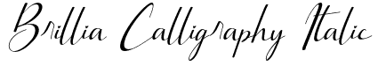 Brillia Calligraphy Italic: Free Font Download | MaisFontes