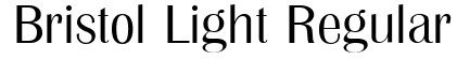 Bristol Light Regular: Free Font Download | MaisFontes