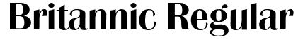 Britannic Regular Font: Free Download | MaisFontes