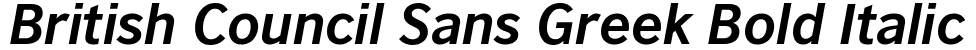British Council Sans Greek Bold Italic: Free Font Download | MaisFontes