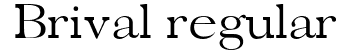 Brival regular: Baixar Fonte Grátis | MaisFontes