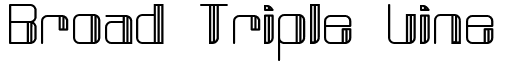 Broad Triple Line: Free Font Download | MaisFontes