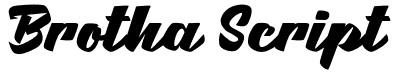 Brotha Script: Download Free Font | MaisFontes