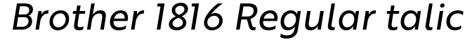 Brother 1816 Font Family: Free Download | MaisFontes