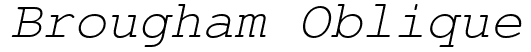 Brougham Oblique: Free Font Download | MaisFontes