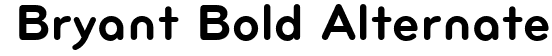 Bryant Bold: Download Free Font | MaisFontes