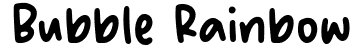 Bubble Rainbow Font: Free Download | MaisFontes