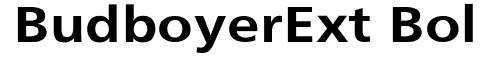 BudboyerExt Bol Font: Free Download | MaisFontes