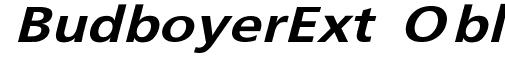 BudboyerExt Obl Font: Free Download | MaisFontes