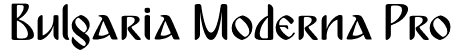 Bulgaria Moderna Pro: Free Font Download | MaisFontes