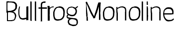 Bullfrog Monoline: Free Font Download | MaisFontes