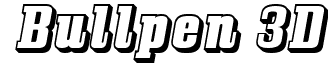 Bullpen 3D: Free Font Download | MaisFontes